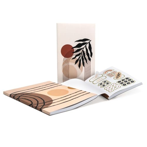 7″ x 9″ Full Color Perfect Bound Sticker Journal – Branded Journals