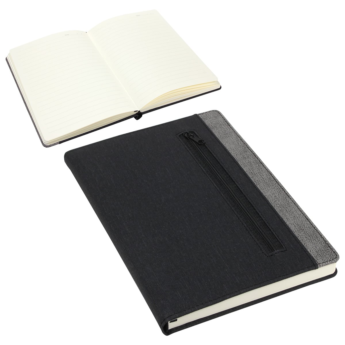 Custom-Branded Zip-It Pocketed Journal | BrandedJournals.com